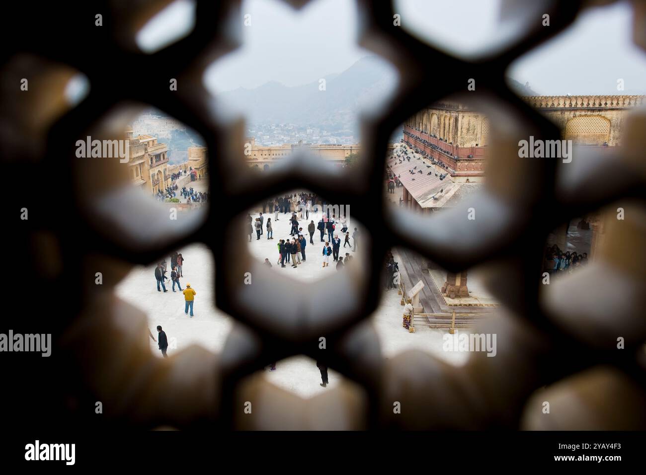 India, Rajasthan, Jaipur, Amber Place and Fort Stock Photo - Alamy
