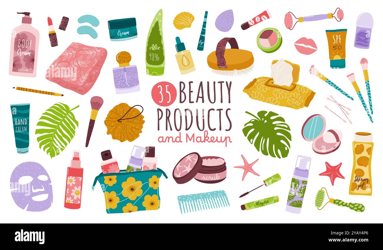 30 decorative beauty products Cut Out Stock Images & Pictures - Alamy