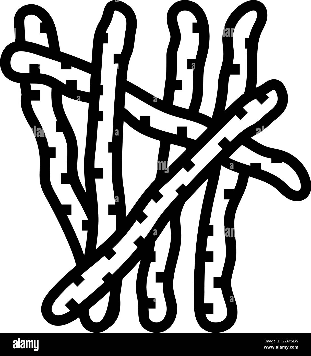 cheese sticks snack food line icon vector illustration Stock Vector ...