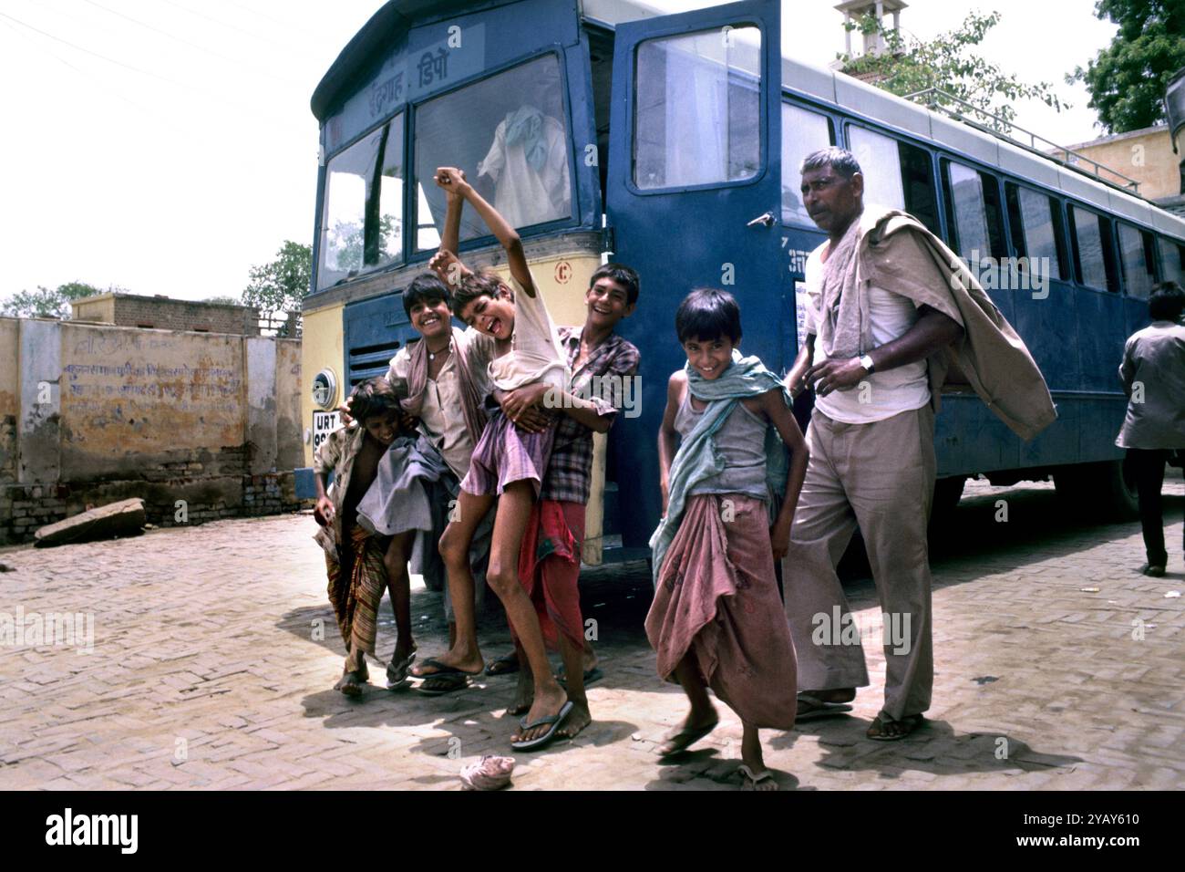 Jaipur, bus station Stock Photo - Alamy