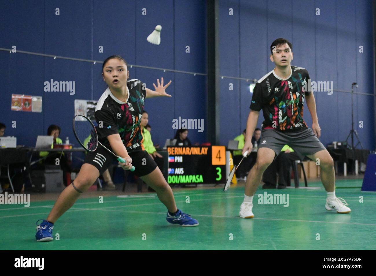 Sydney, Australia. 16th Oct, 2024. Christian Bernardo (R) and Eleanor ...