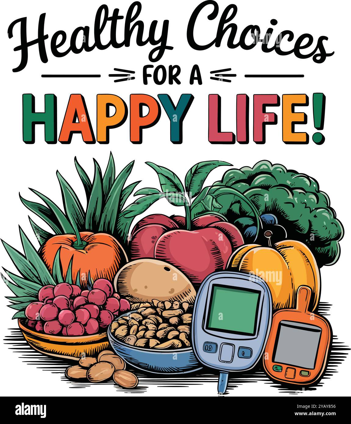 Lifestyle and a healthy lifestyle Stock Vector Images - Alamy