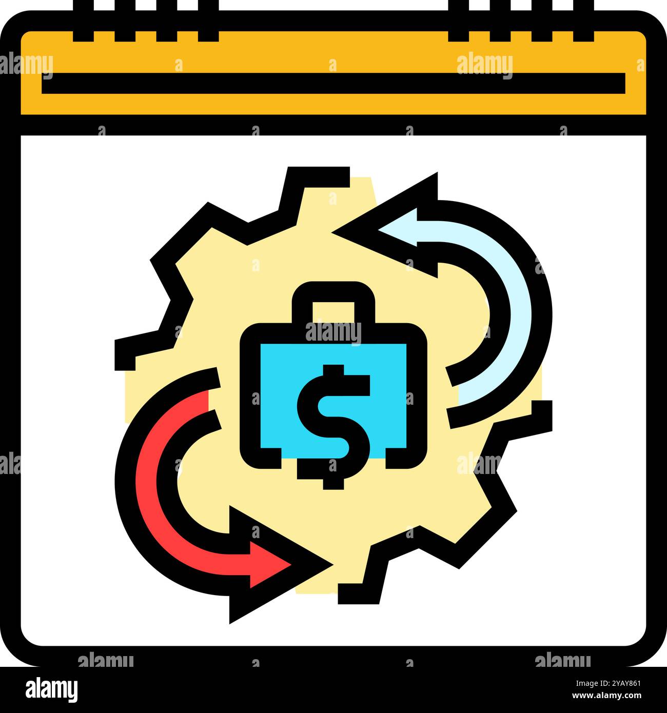 variable expenses budget planning color icon vector illustration Stock ...