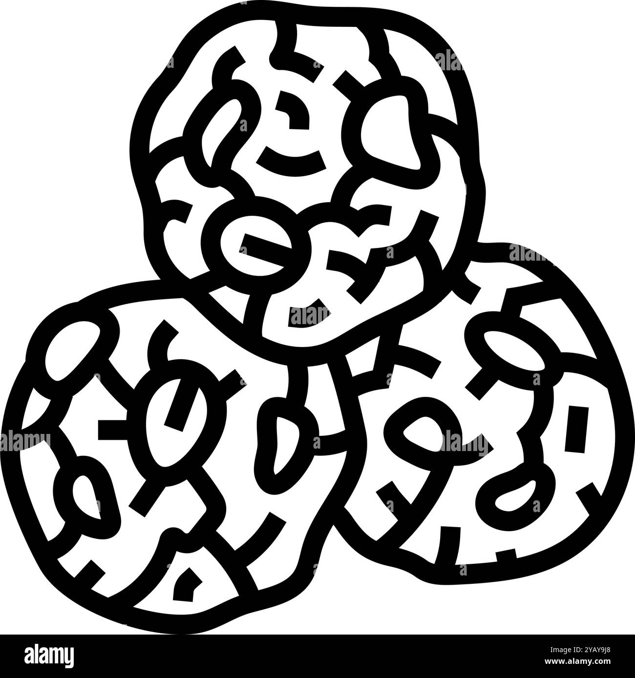 energy balls snack food line icon vector illustration Stock Vector ...