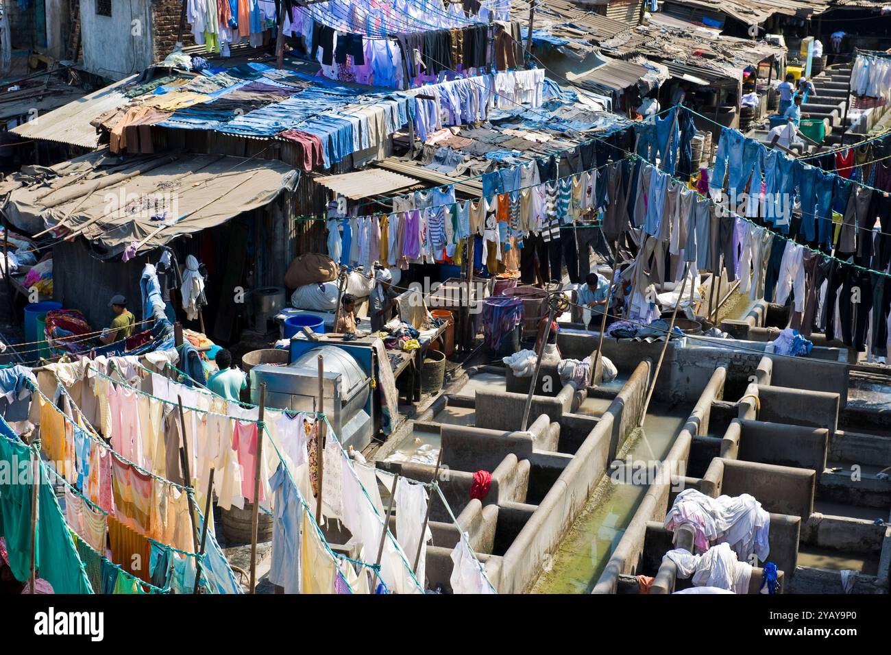 Mahalaxmi Dhobi Ghat, Mumbai, India Stock Photo - Alamy