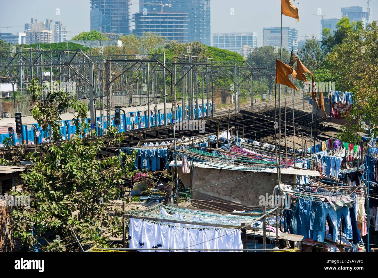 Mahalaxmi Dhobi Ghat, Mumbai, India Stock Photo - Alamy
