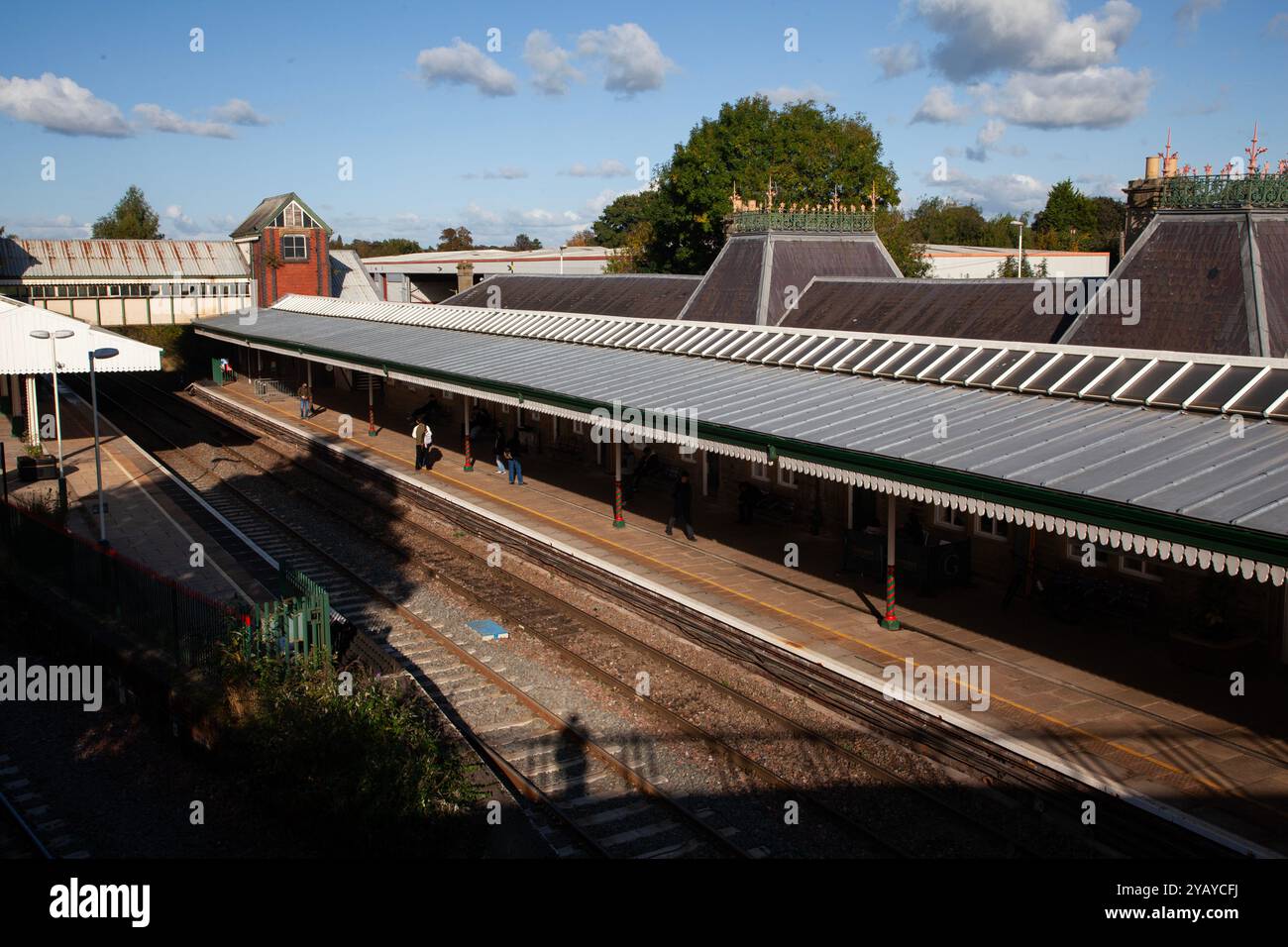 Wrexham General railway station, Wales Stock Photo - Alamy