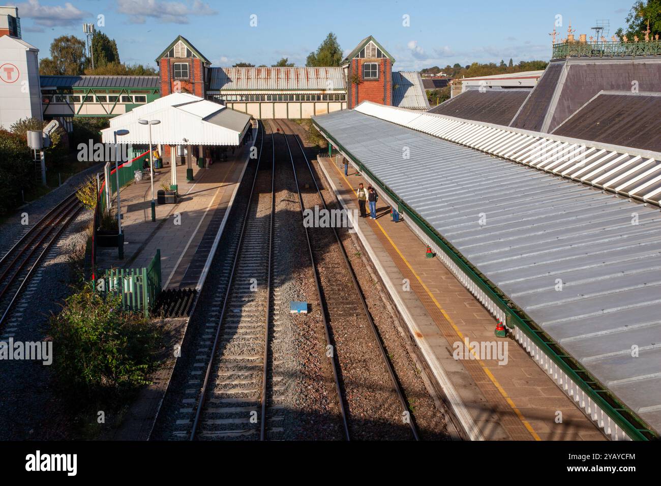 Wrexham General railway station, Wales Stock Photo - Alamy