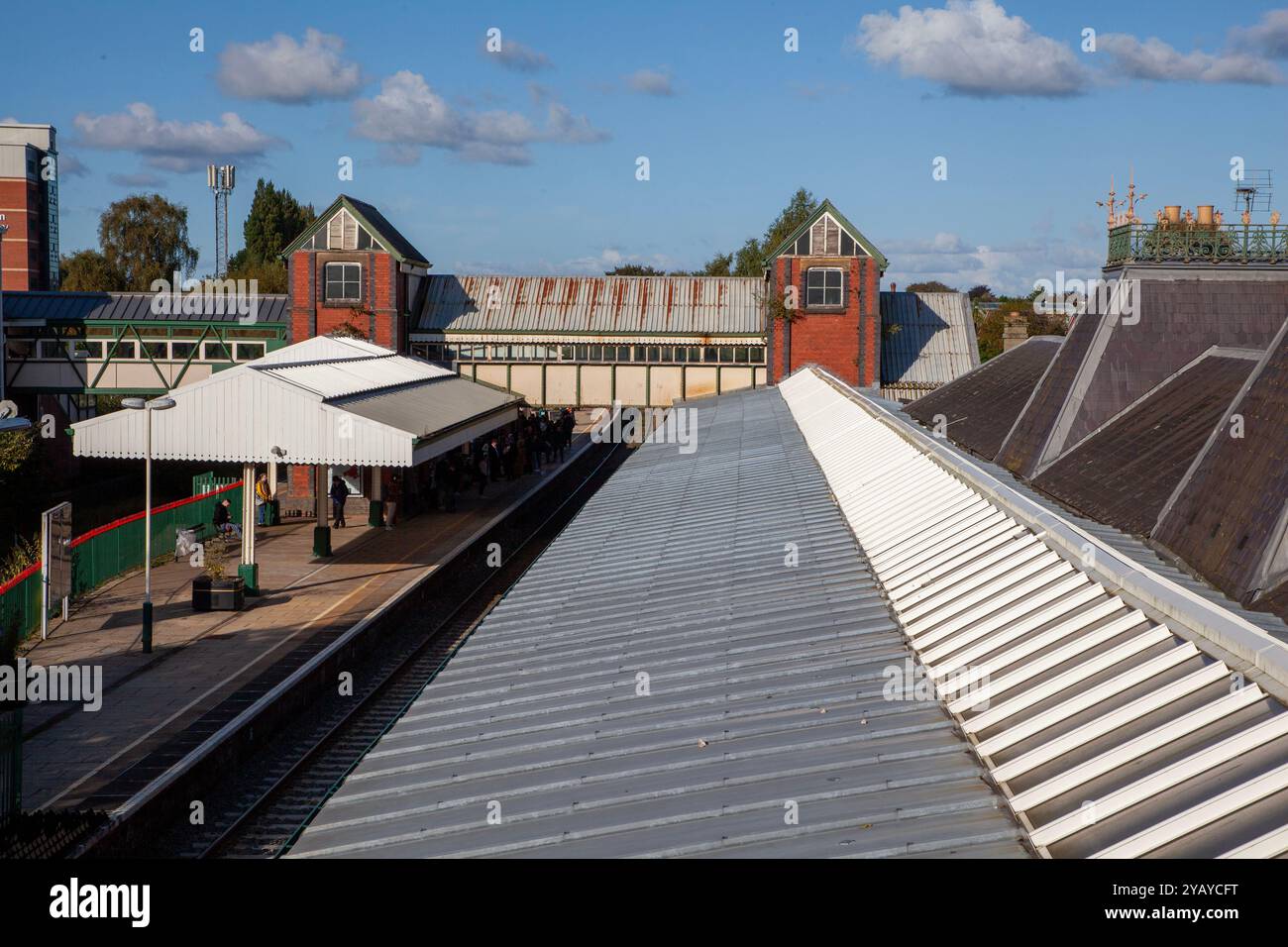 Wrexham General railway station, Wales Stock Photo - Alamy