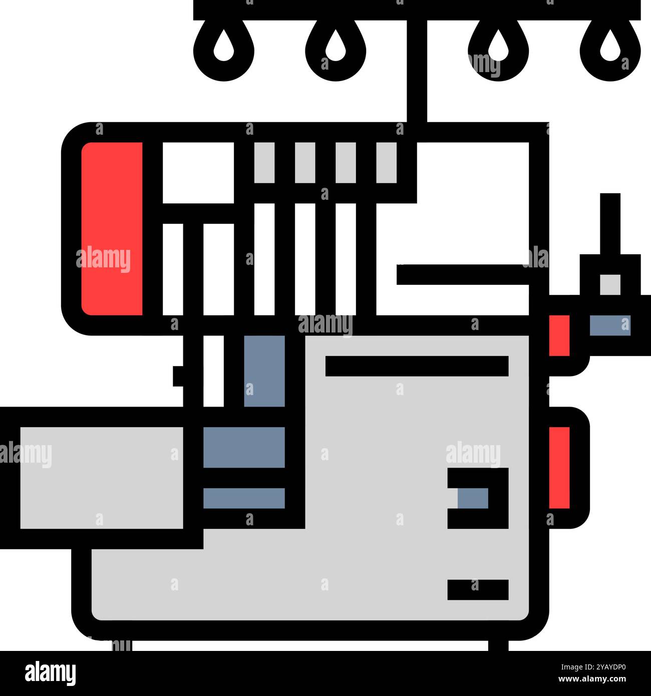 Seamstress with serger hi-res stock photography and images - Alamy