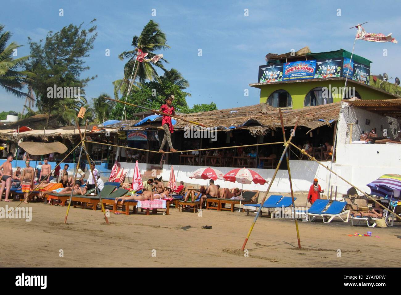 India, Goa region, Goa, Anjuna beach Stock Photo - Alamy