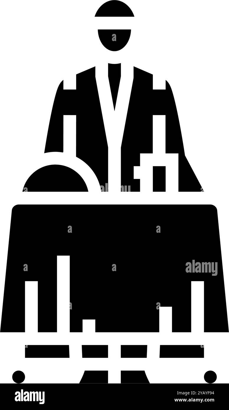 room service hospitality hotel glyph icon vector illustration Stock ...