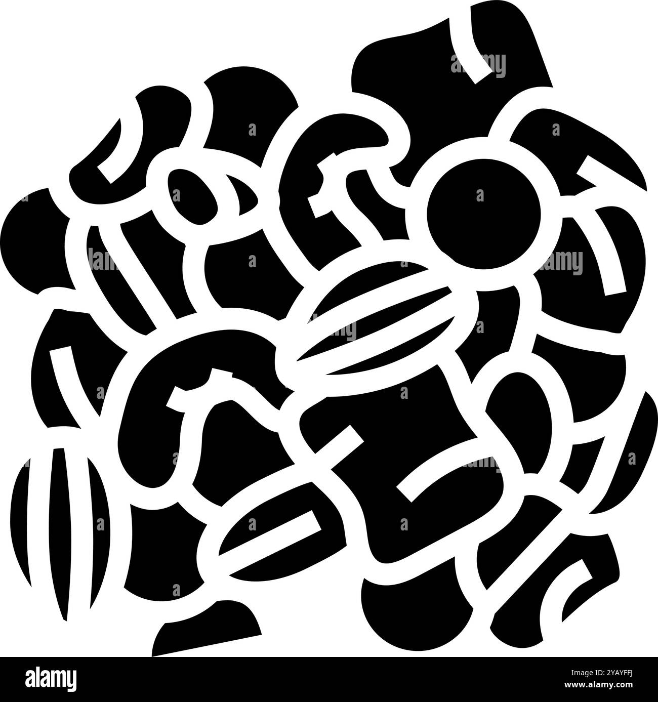 trail mix snack food glyph icon vector illustration Stock Vector Image ...