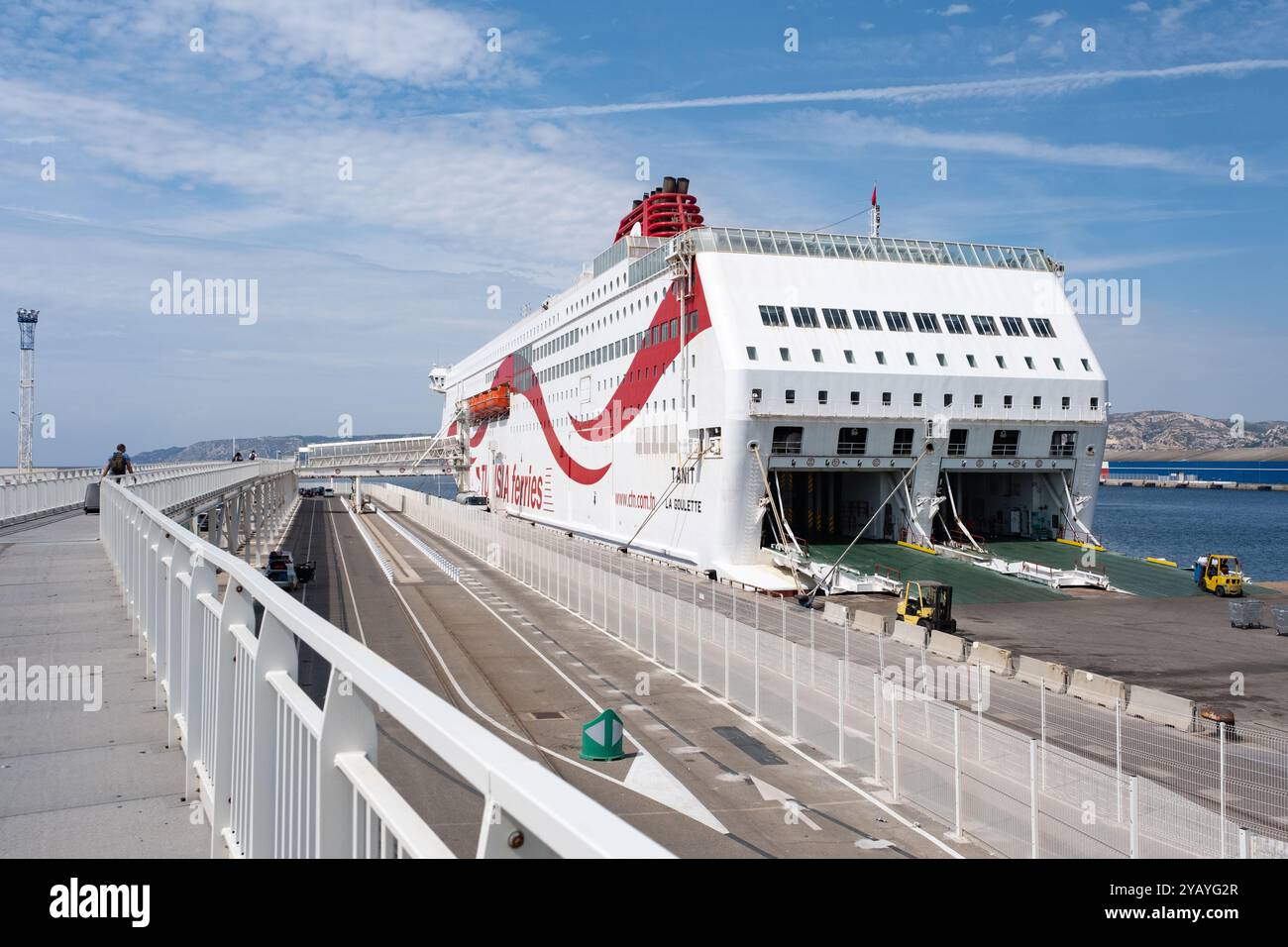The CTN line ferry to Tunisia at Beausejour 3C ferry terminal at the ...