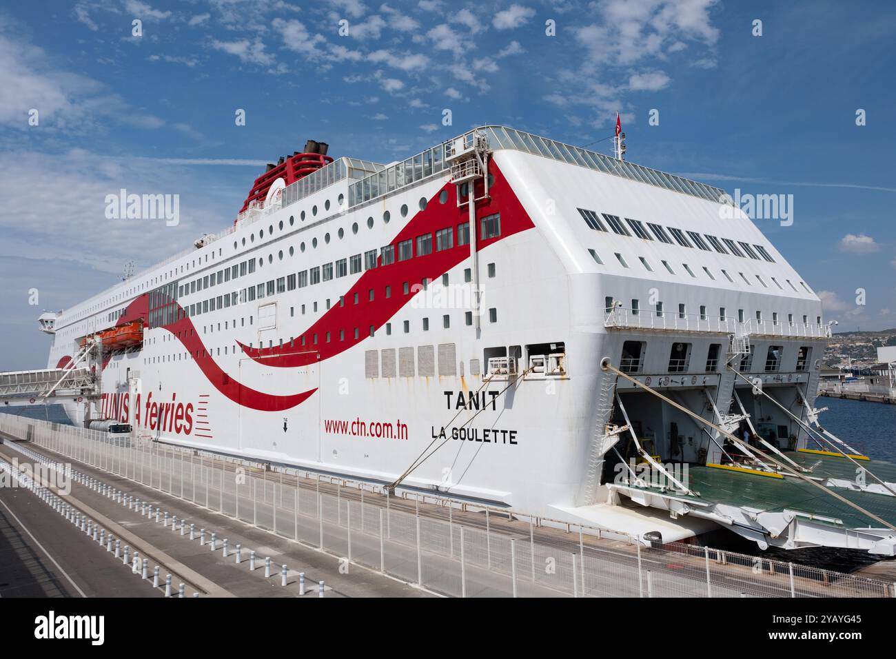 The CTN line ferry to Tunisia at Beausejour 3C ferry terminal at the ...