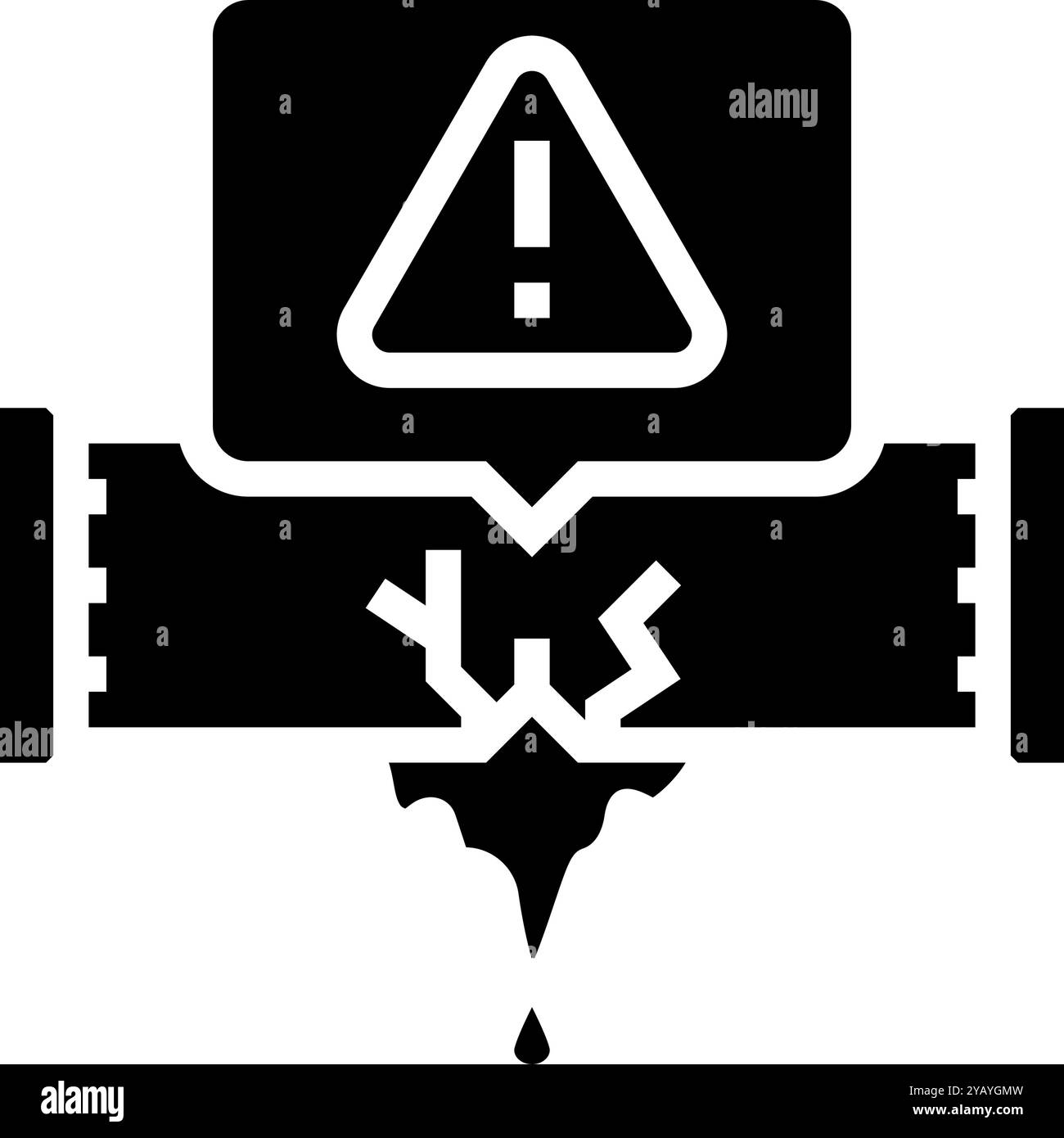 leak detection water saving glyph icon vector illustration Stock Vector ...