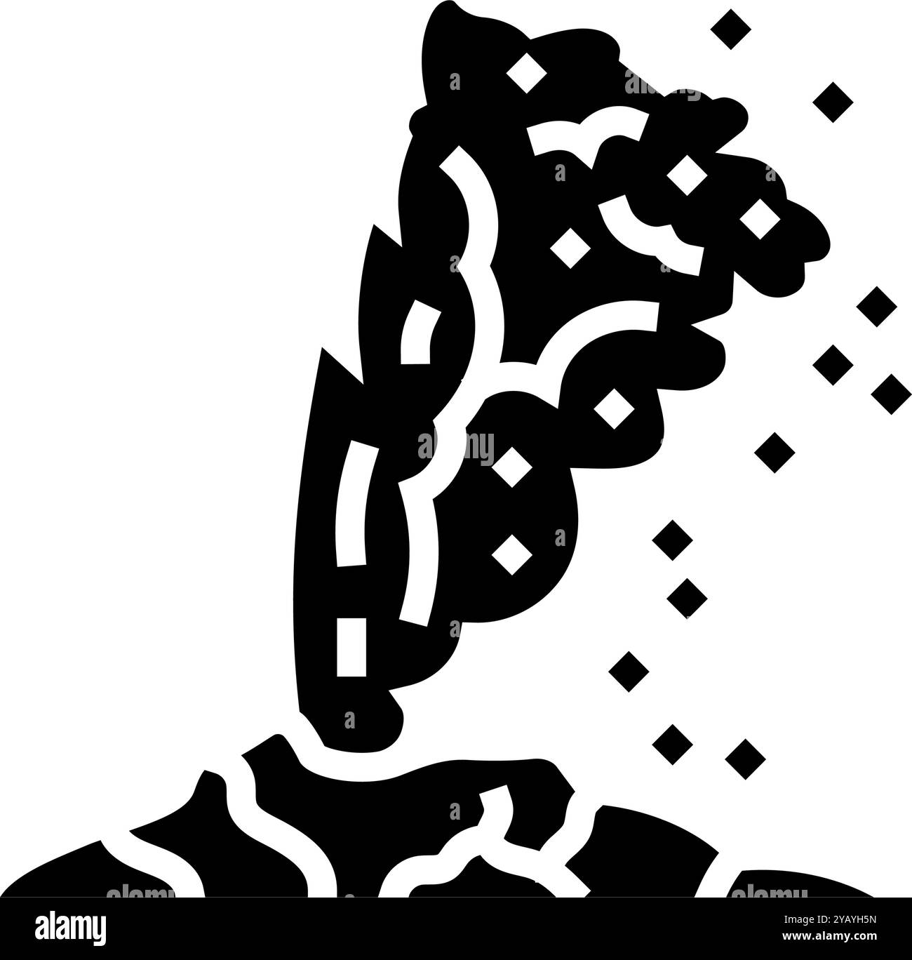 geyser weather natural phenomena glyph icon vector illustration Stock ...