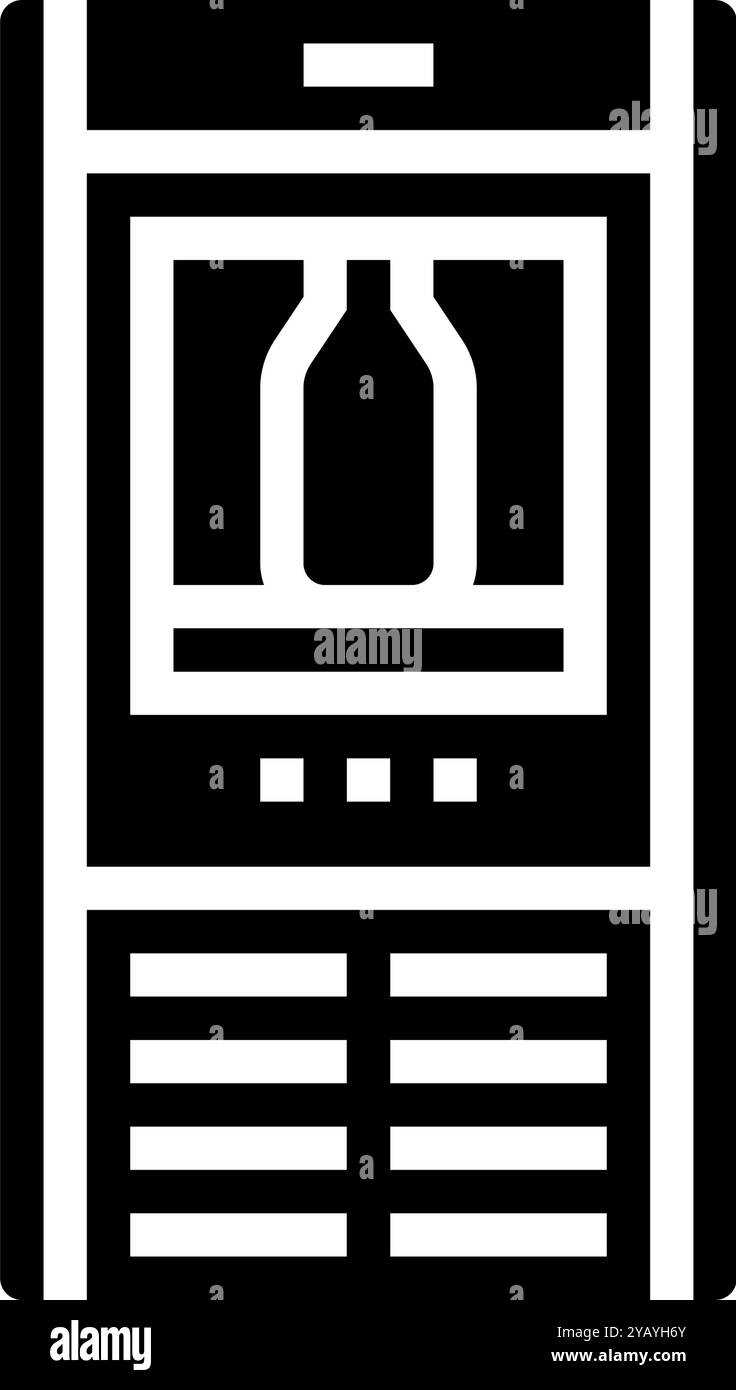 bottle refill station glyph icon vector illustration Stock Vector Image ...