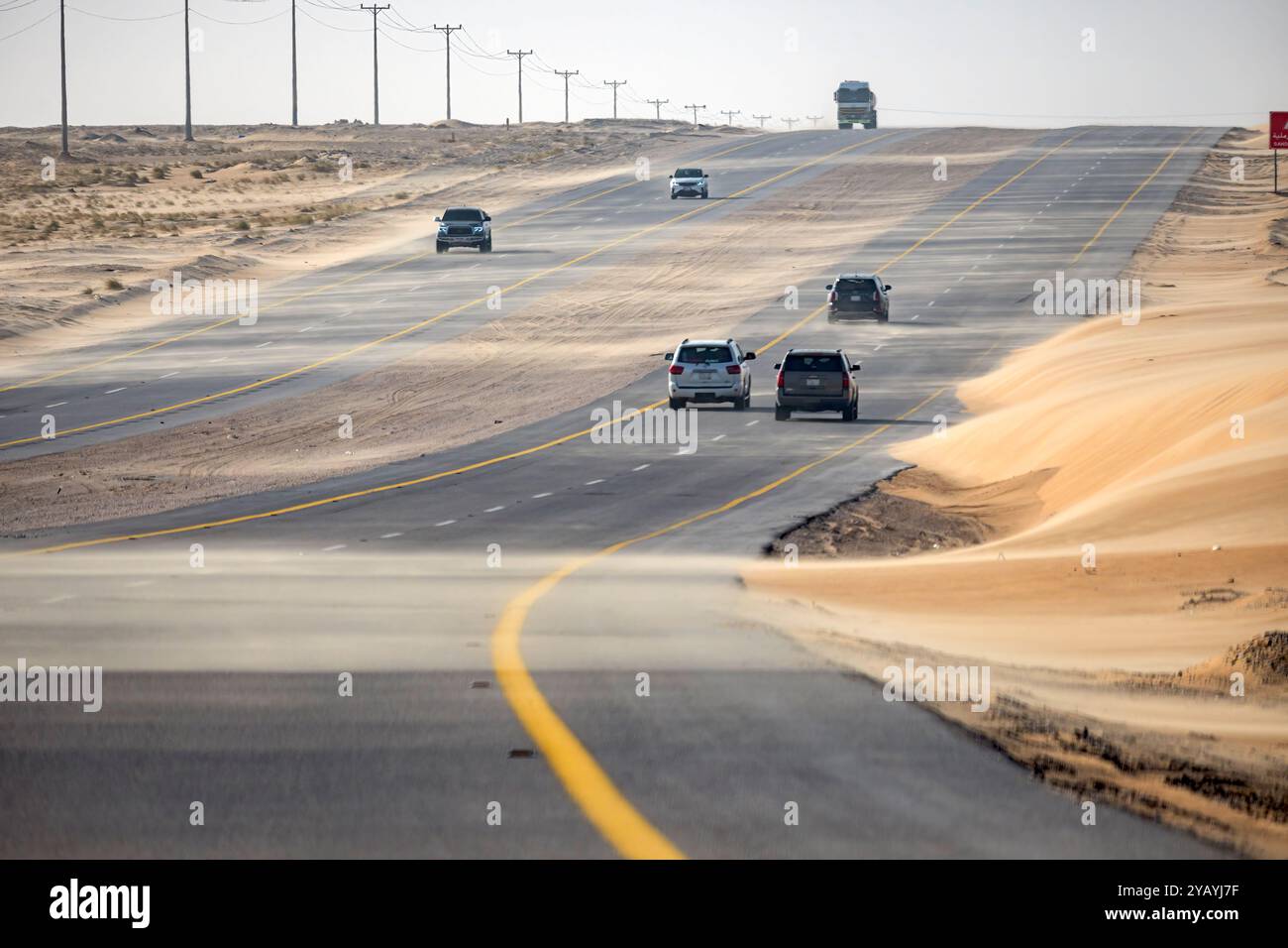Roads sandstorm hi-res stock photography and images - Alamy