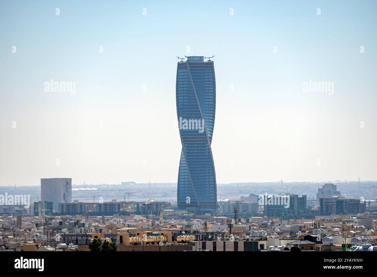 Majdoul Tower, Al majdoul tower, Twisted tower at aftenoon streets in ...