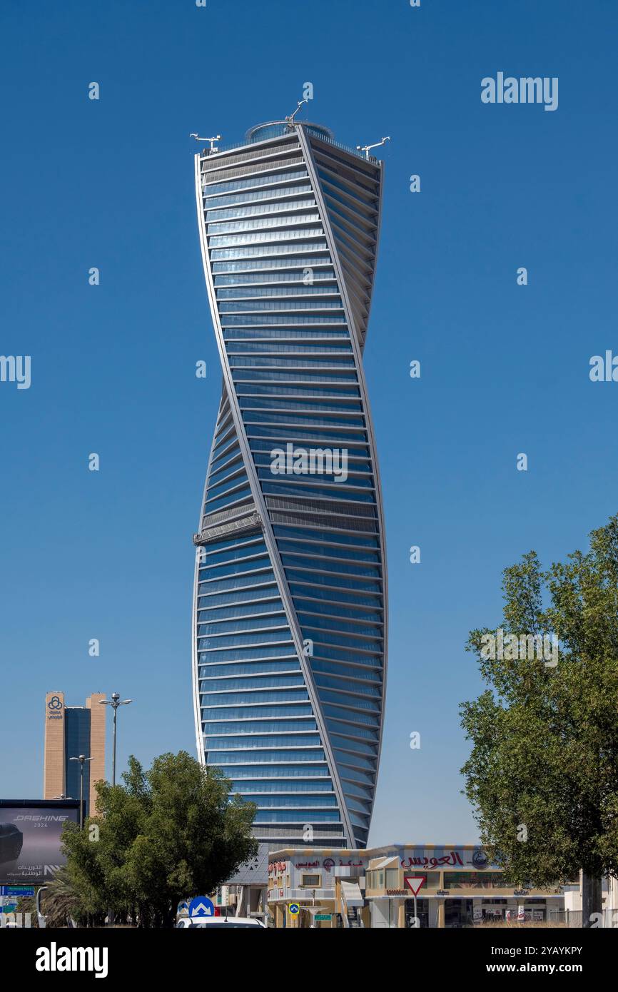 Majdoul Tower, Al majdoul tower, Twisted tower at aftenoon streets in ...
