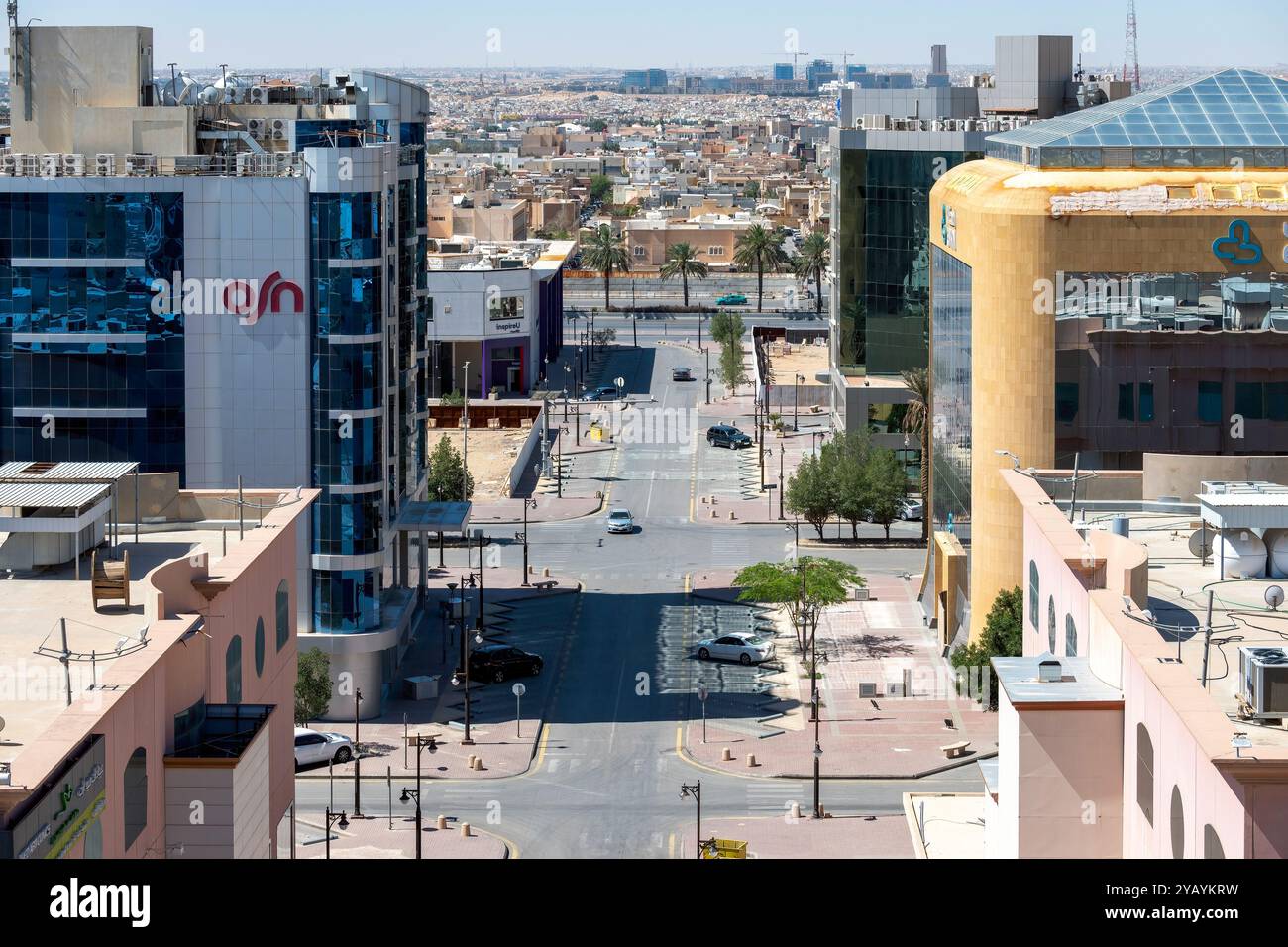 Street picture of Riyadh, Olaya street Riyadh, Saudi Arabia Stock Photo ...