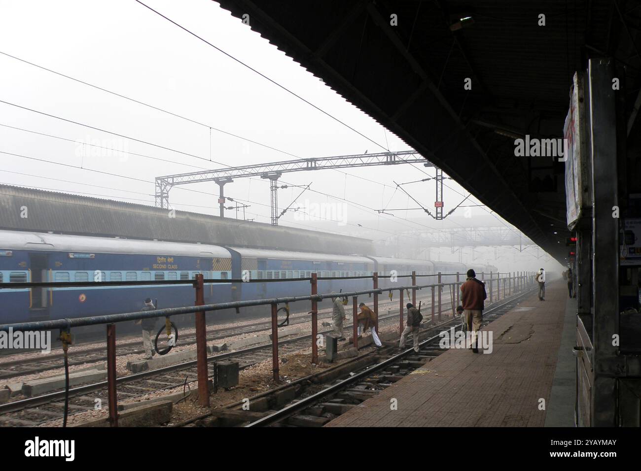 Railway station, Agra, India Stock Photo - Alamy