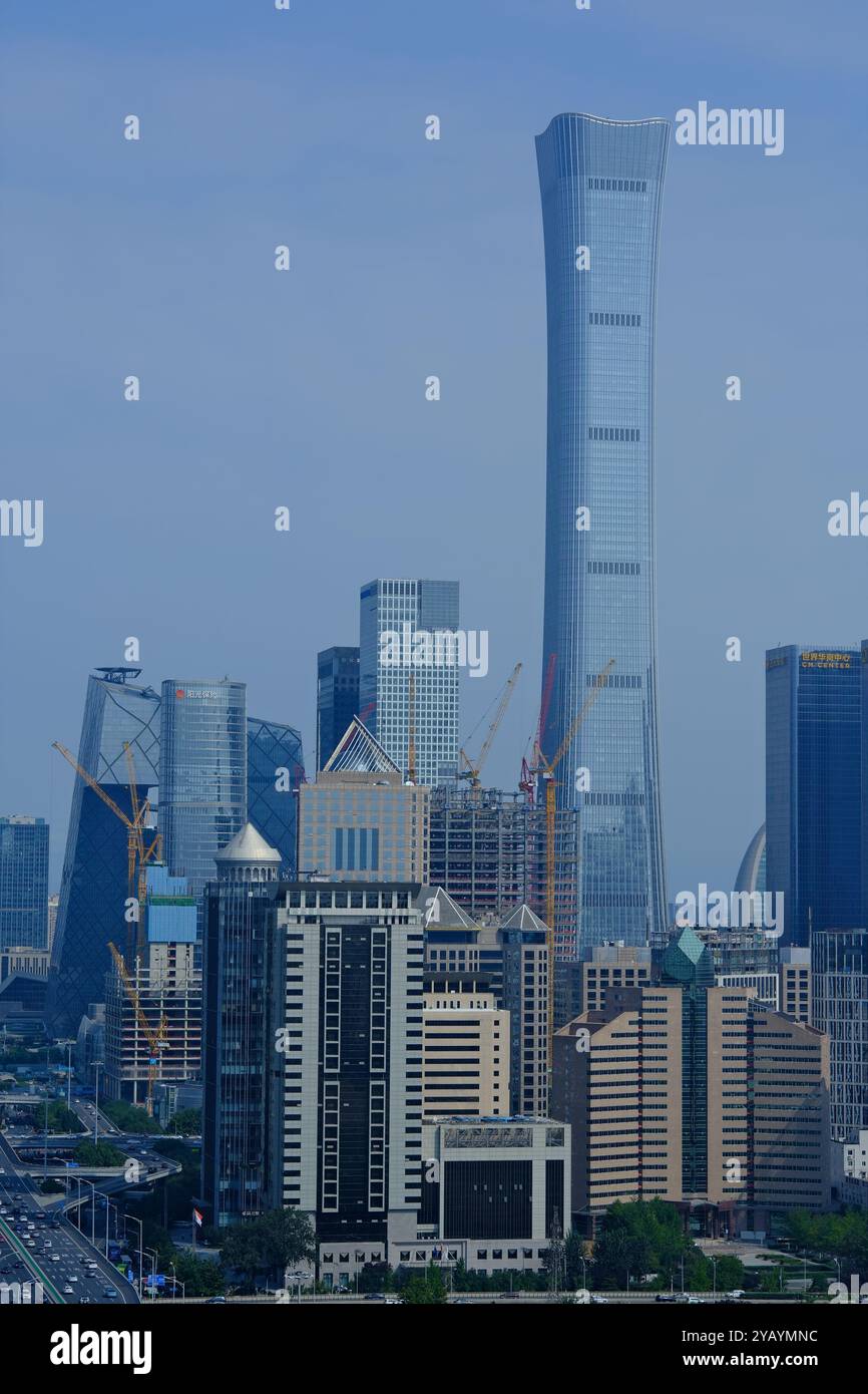 Beijing,China-Sep.17th 2024:CITIC Tower (China Zun) skyscraper landmark ...