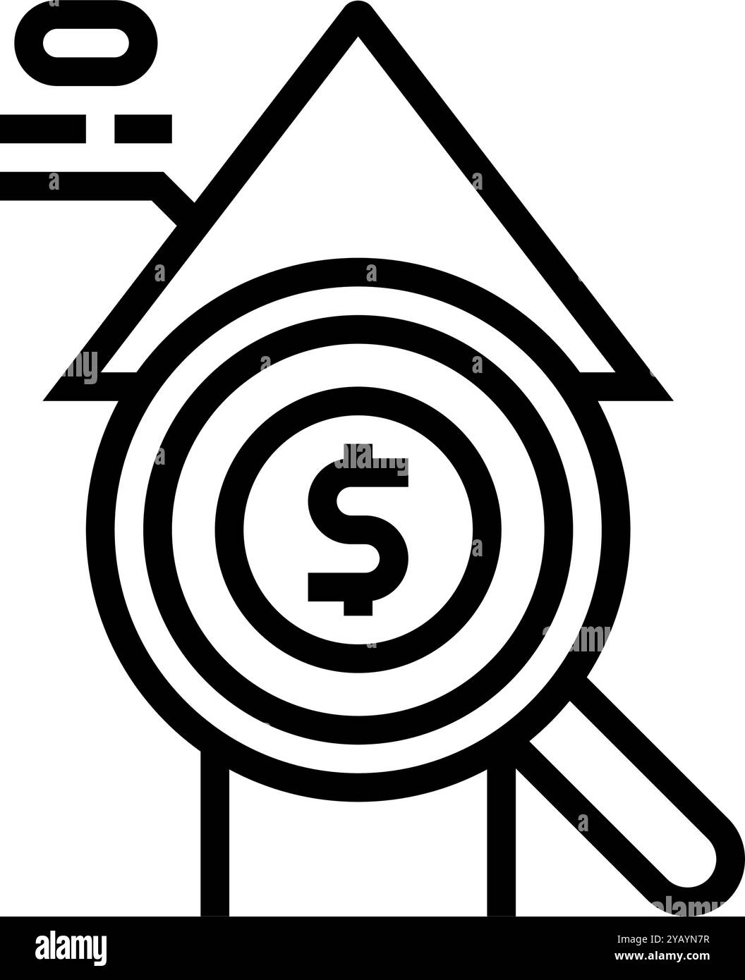 income tracking budget planning line icon vector illustration Stock ...