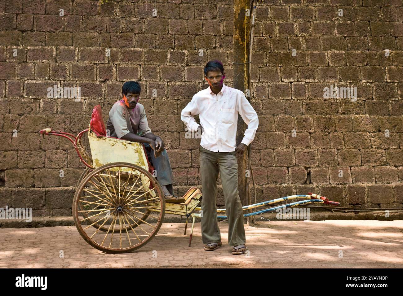 Rickshaw drivers, Matheran, Mumbai, India Stock Photo - Alamy
