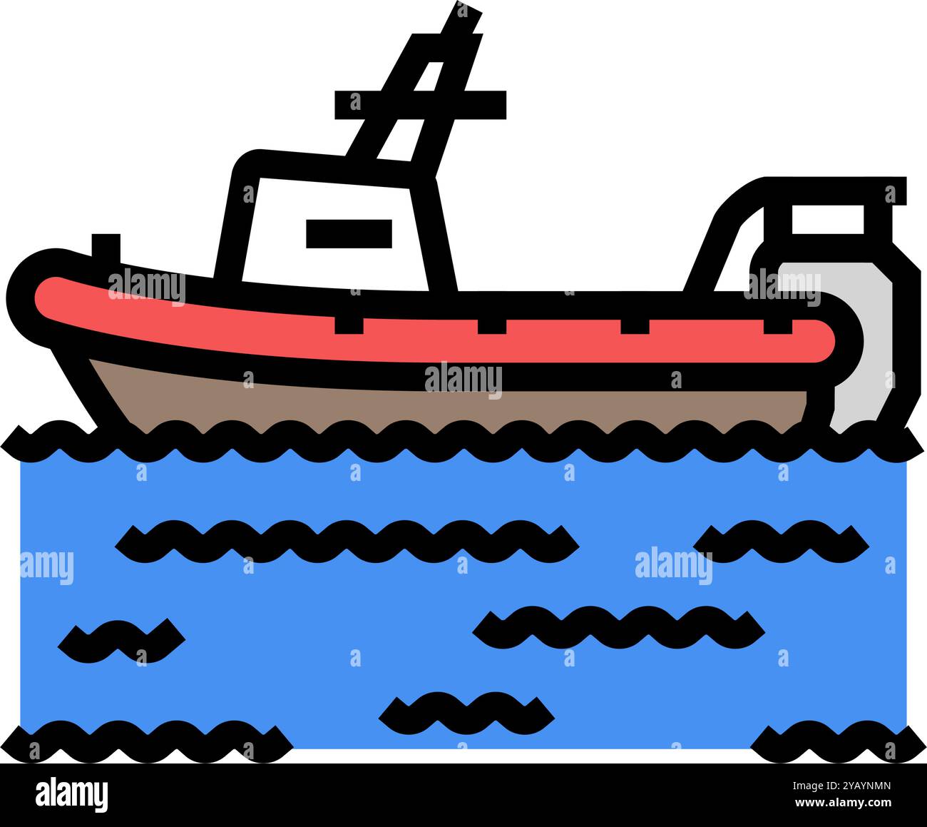 Storm rescue boat Stock Vector Images - Alamy