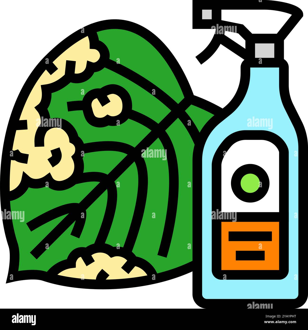 plant disease treatment garden maintenance color icon vector ...