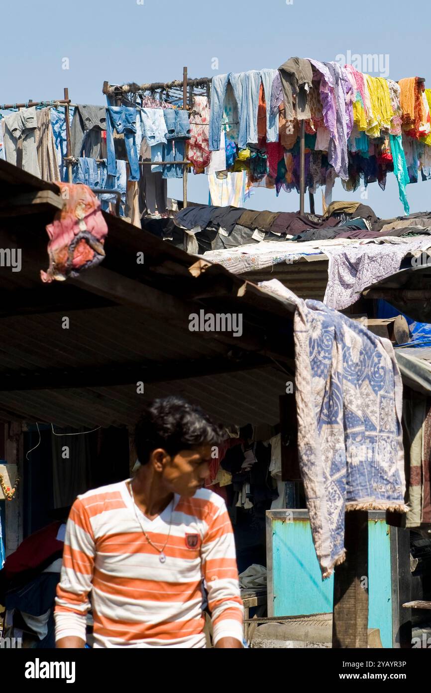 Mahalaxmi Dhobi Ghat, Mumbai, India Stock Photo - Alamy