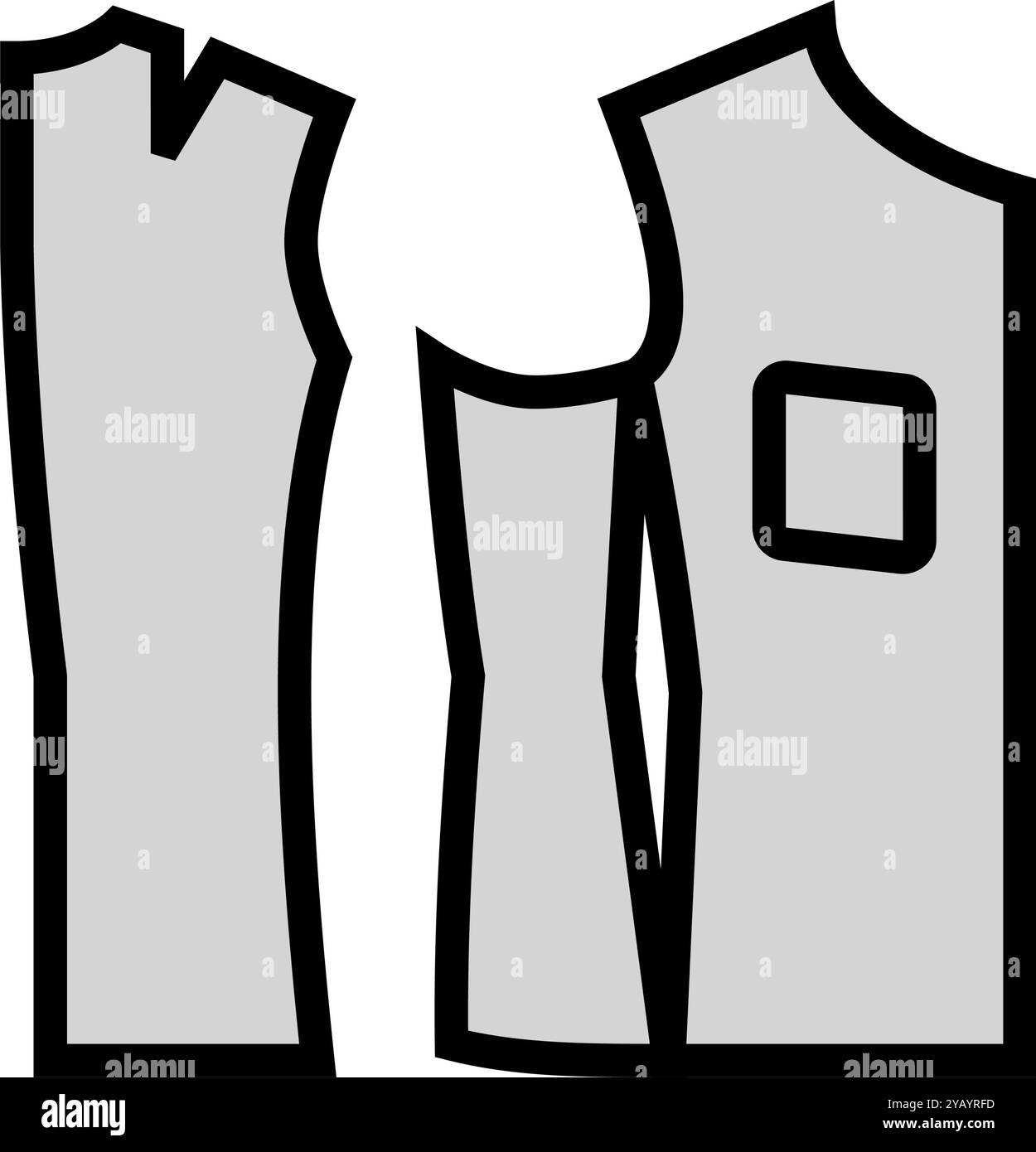 sewing pattern dressmaking fashion color icon vector illustration Stock ...