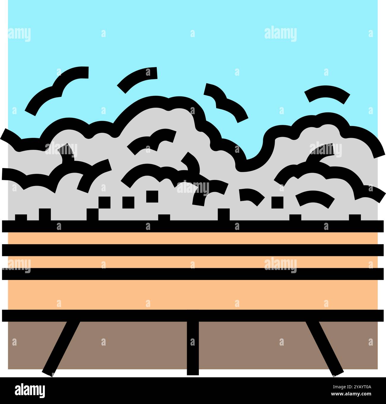 water damage disaster color icon vector illustration Stock Vector Image ...