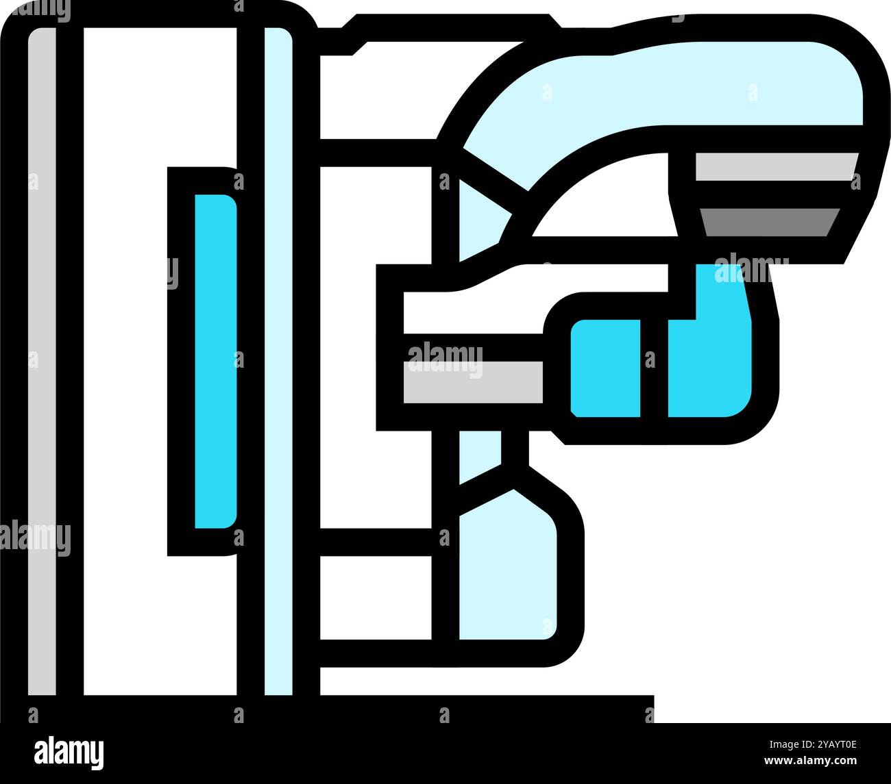 radiation machine cancer treatment color icon vector illustration Stock ...