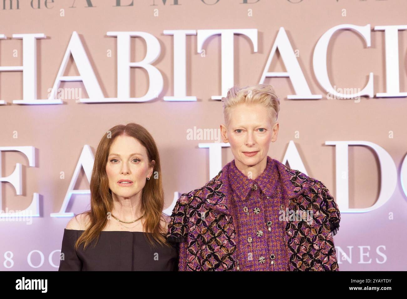 Madrid. Spain. 20241016, Tilda Swinton, Julianne Moore attends 'La habitación de al lado (The ...