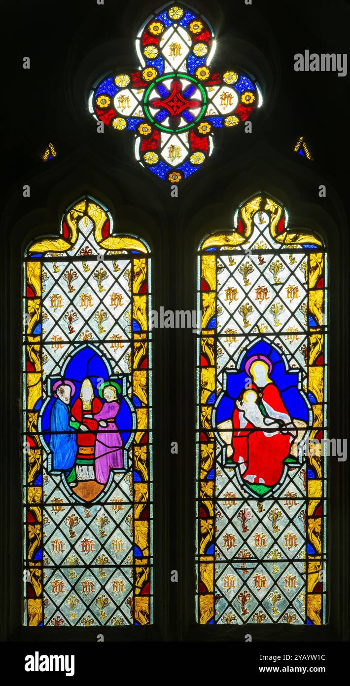 Stained glass window by James Powell and Sons 1851, Wroughton church ...