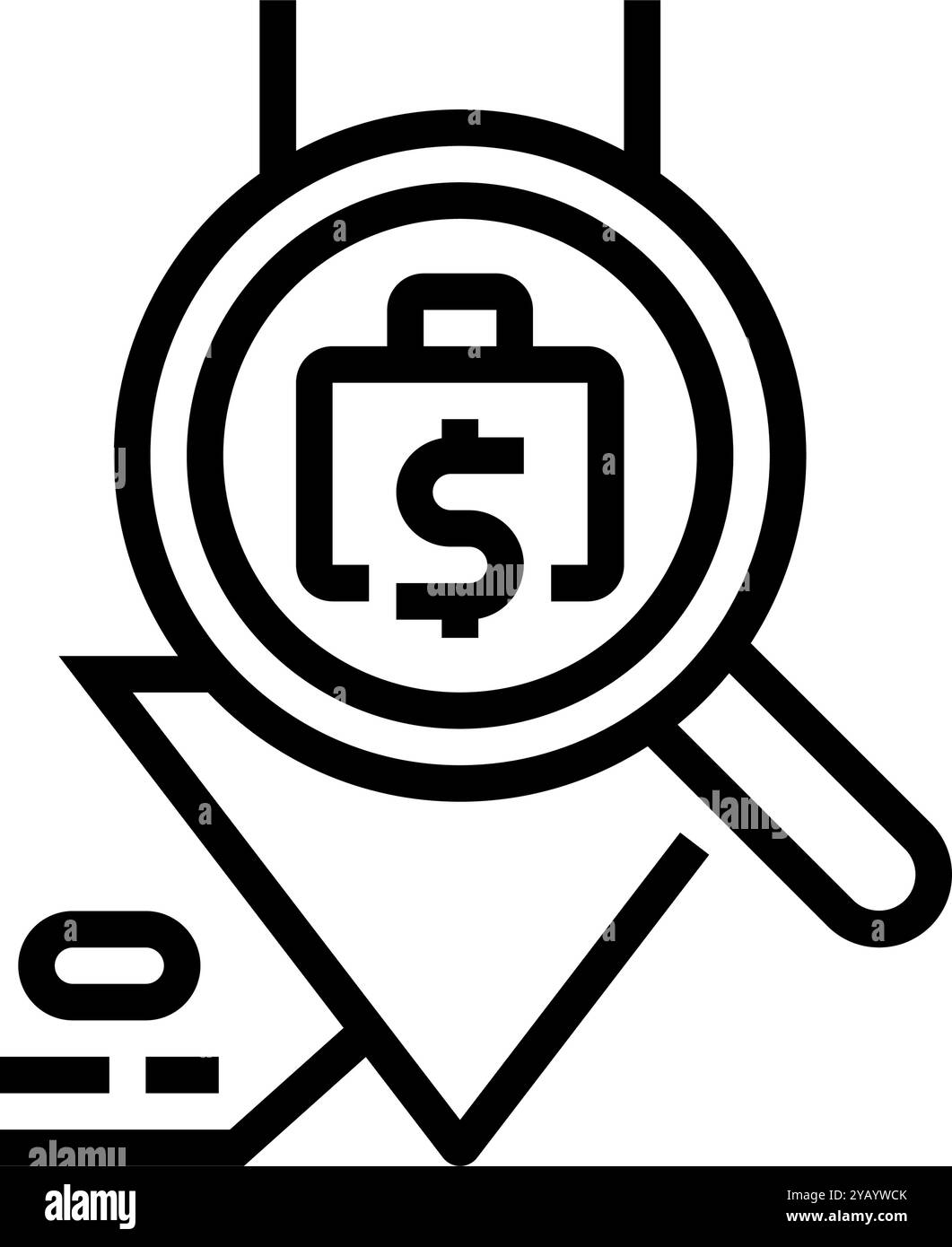 expense tracking budget planning line icon vector illustration Stock ...