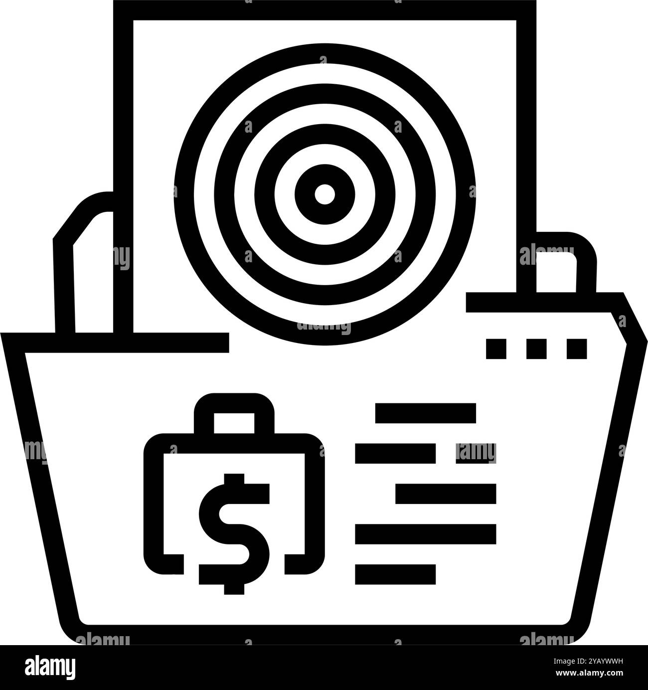 goals budget planning line icon vector illustration Stock Vector Image ...