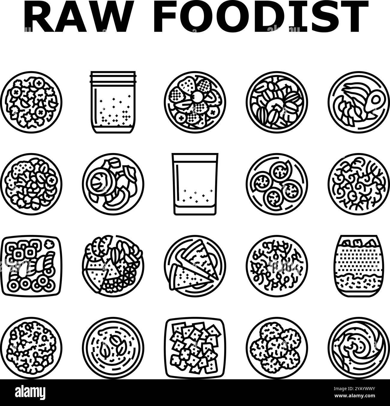 Raw foodism Stock Vector Images - Alamy