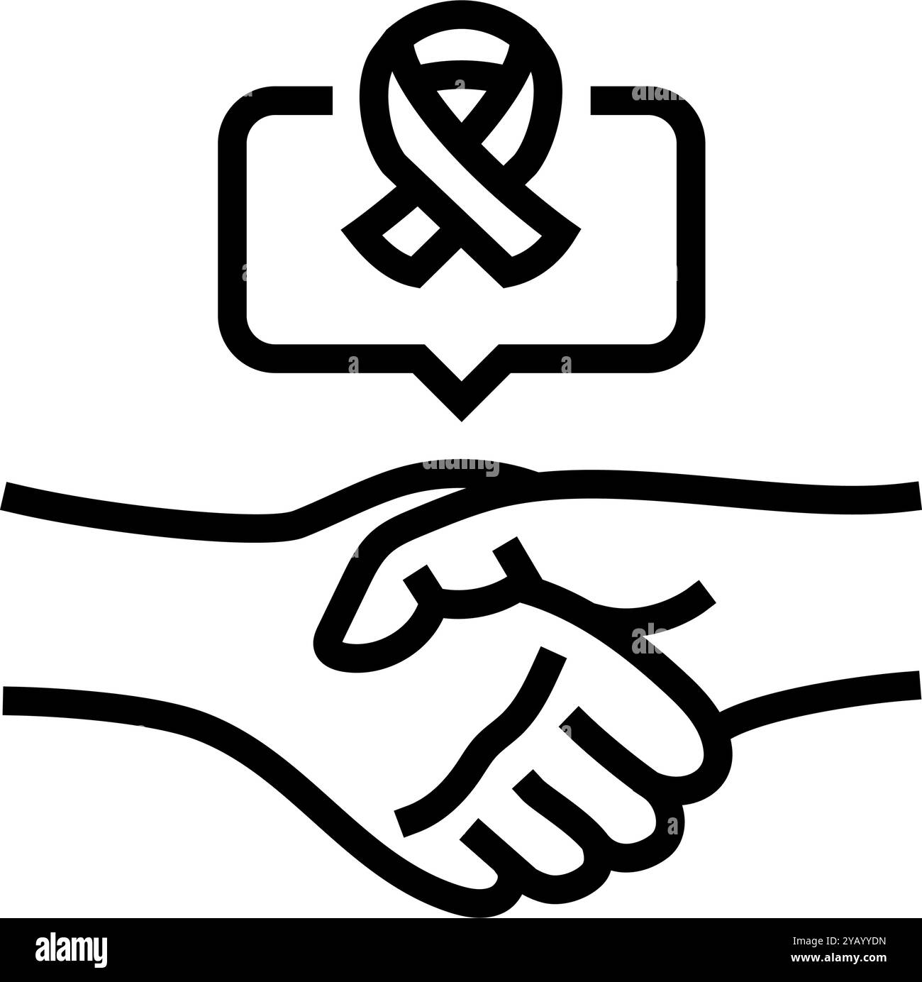 support group cancer treatment line icon vector illustration Stock ...