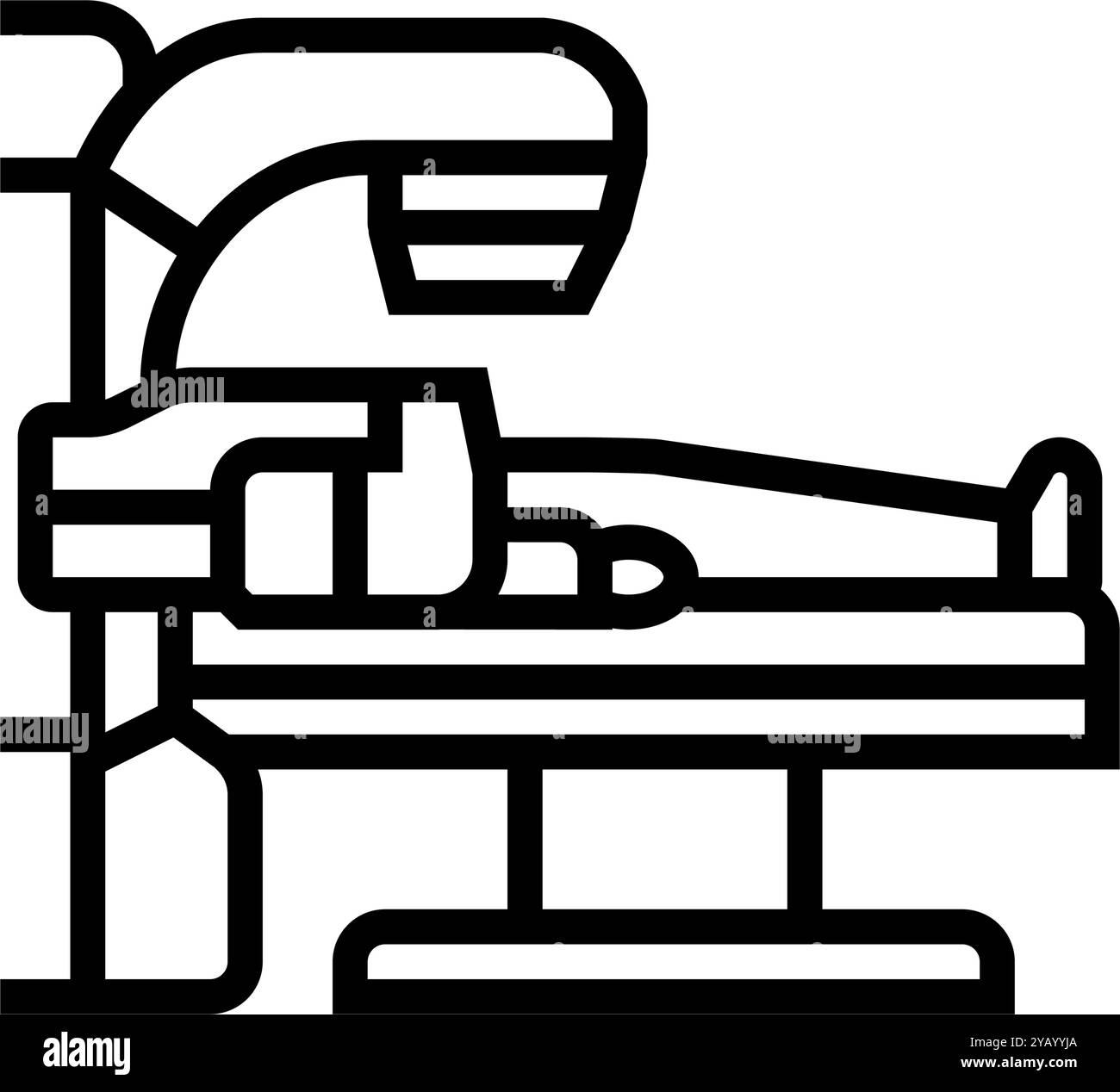 radiation therapy cancer treatment line icon vector illustration Stock ...
