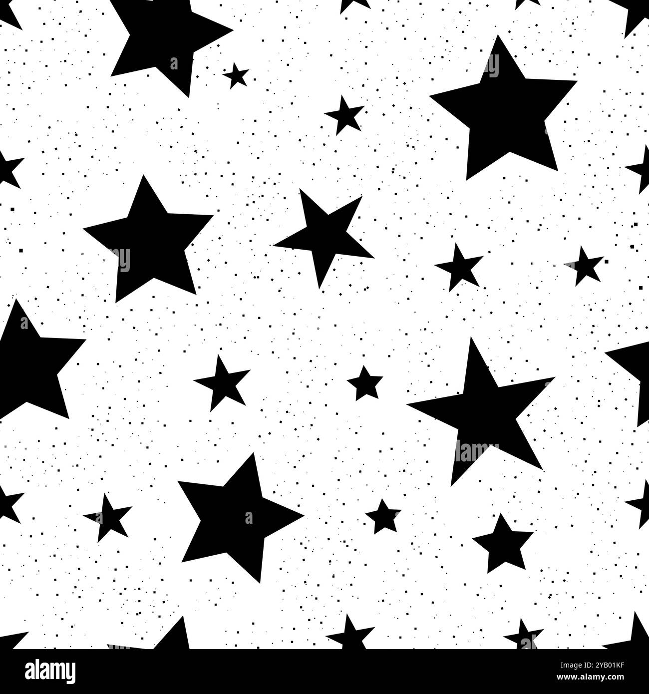 Festive seamless pattern stars Black and White Stock Photos & Images ...