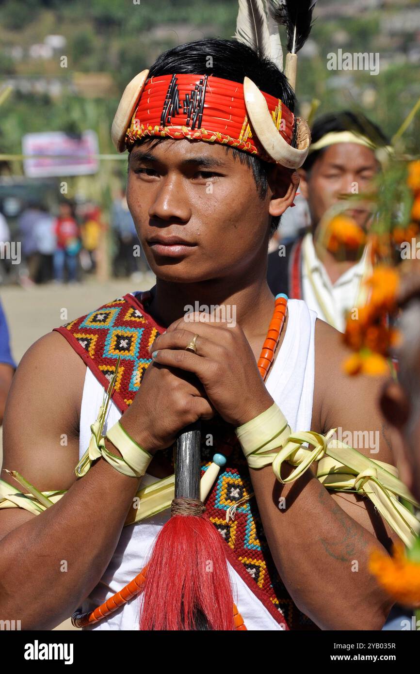 India, Arunachal Pradesh, Tirap region, Nocte tribe, Chalo Loku ...
