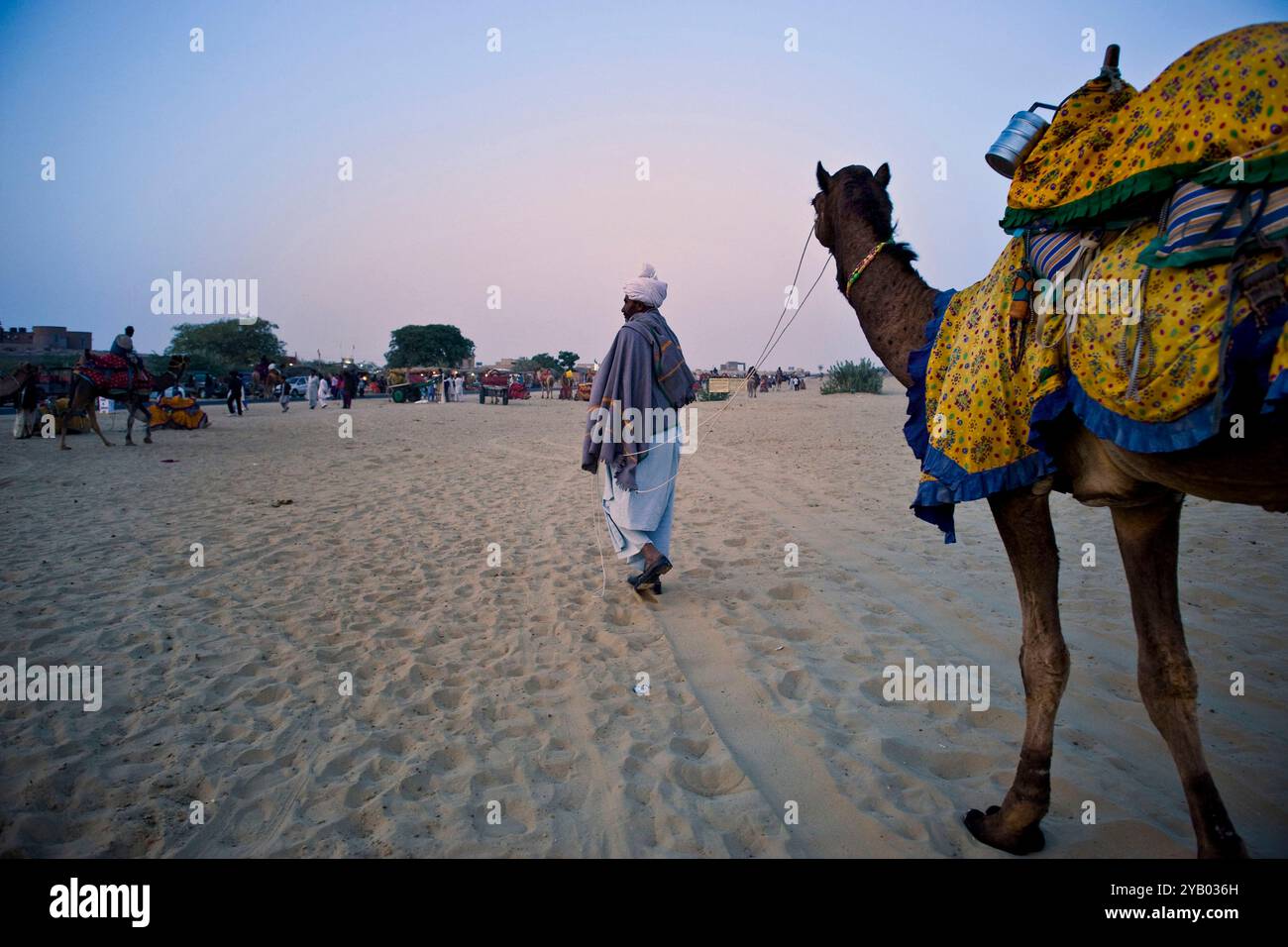 India, Rajasthan, Jaisalmer, Camel Ride Stock Photo - Alamy