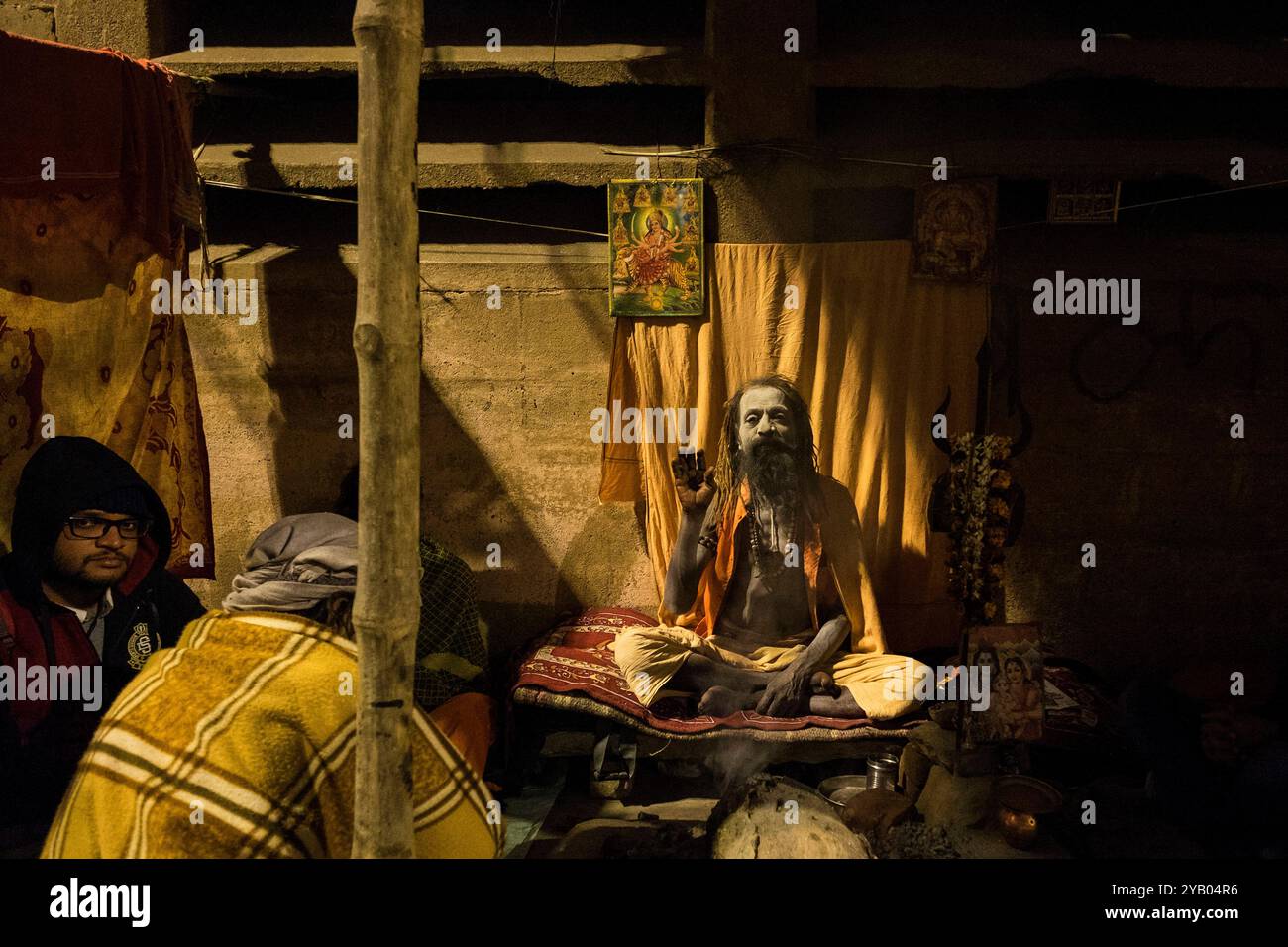 India, Varanasi, holy man Stock Photo - Alamy