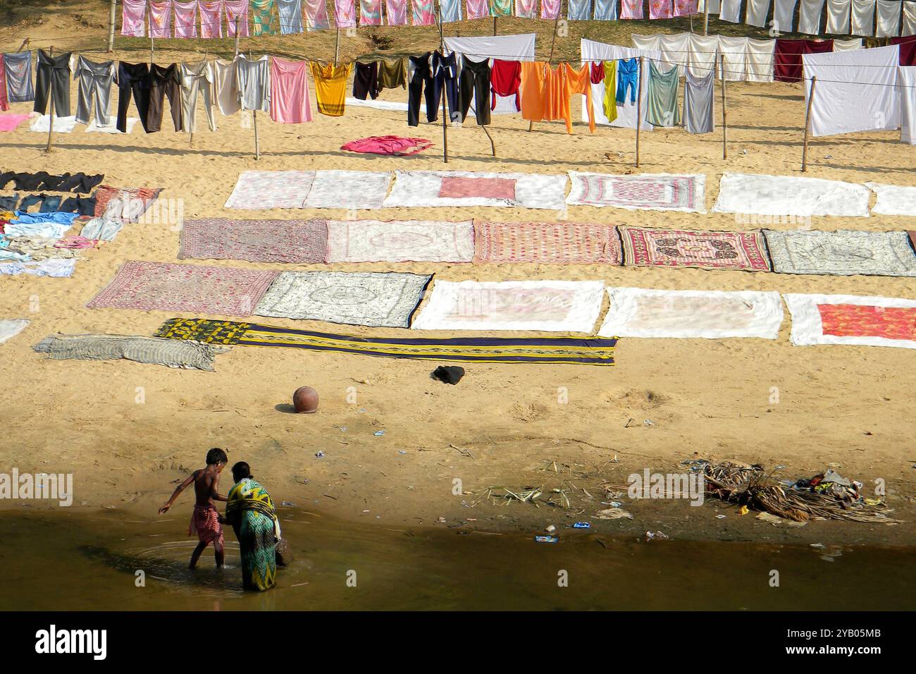 River bank, Puri, Orissa, India Stock Photo - Alamy