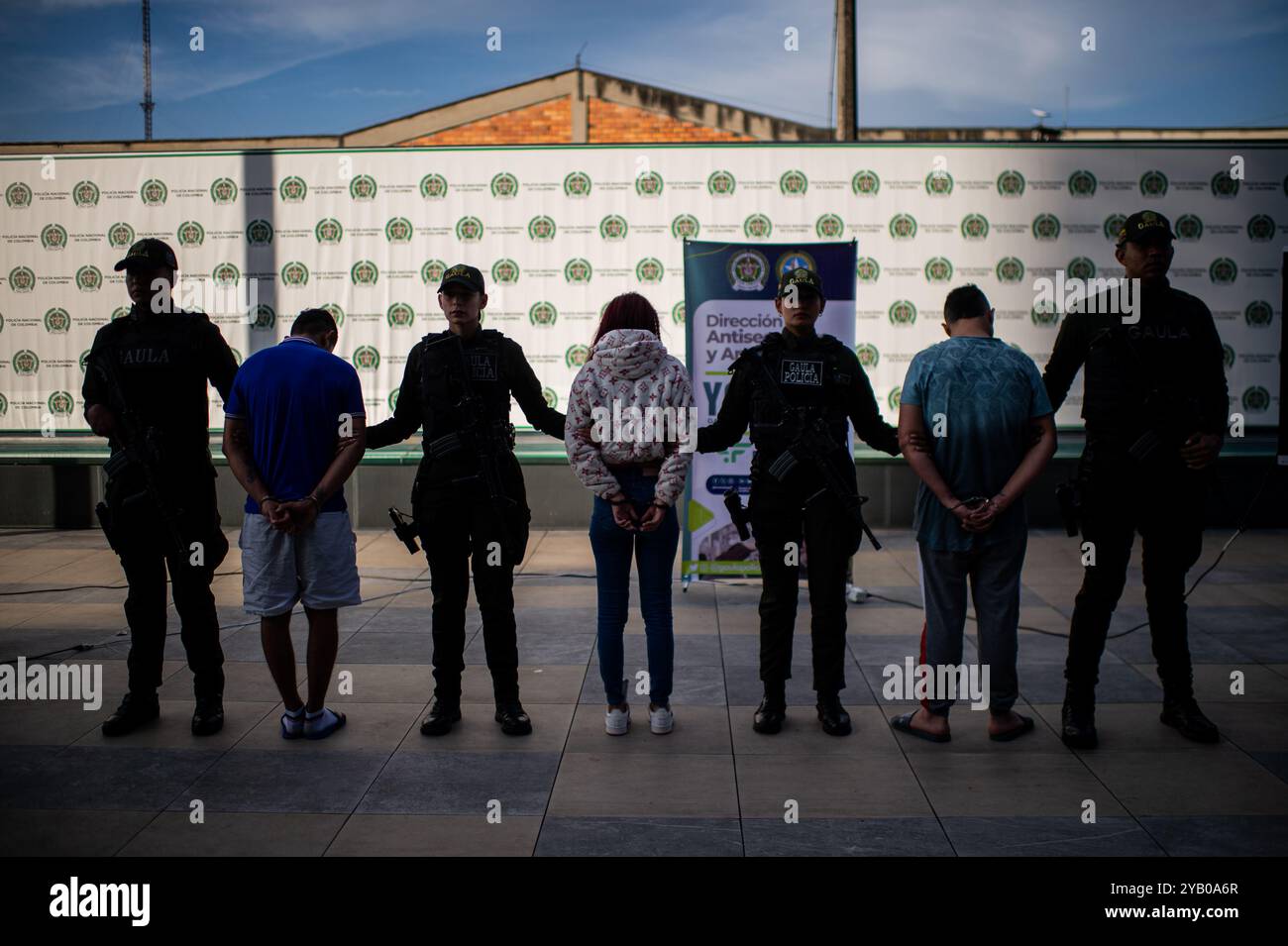 Bogota's Mayor Carlos Fernando Galan (Not Pictured) gives a press ...