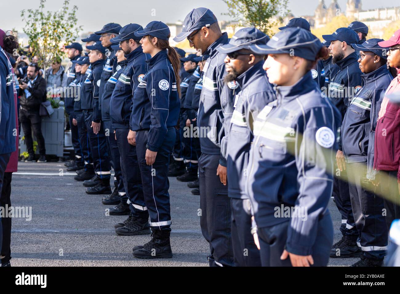 Paris, France. 16th Oct, 2024. Illustration of municipal police ...